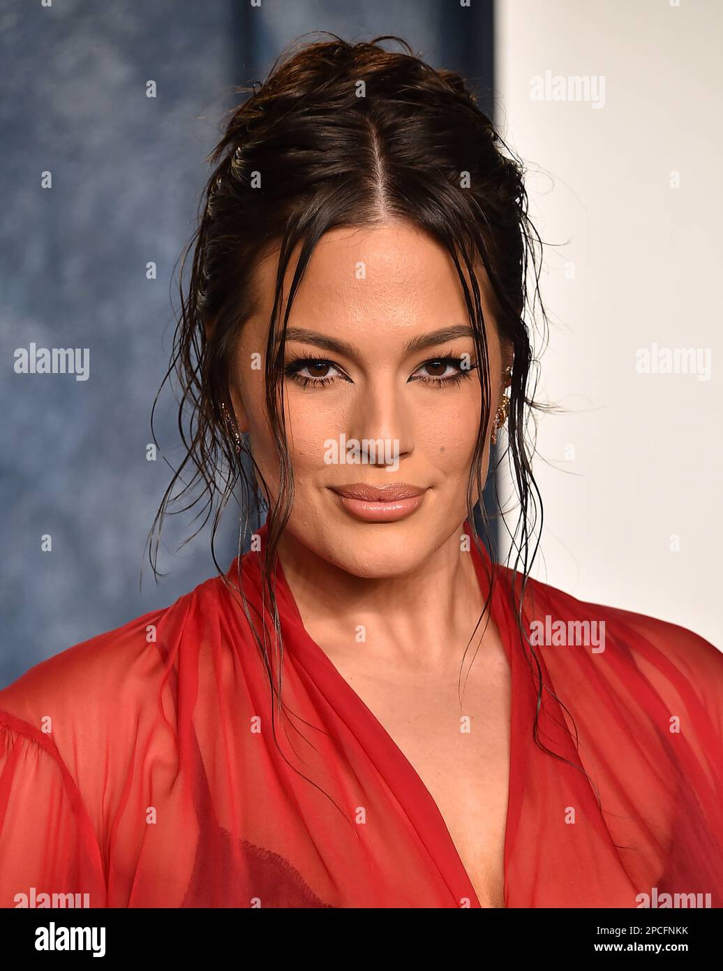 Ashley Graham arriving at the Vanity Fair Oscar Party held at the ...