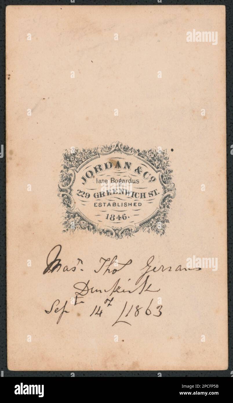 Thomas James Gerrans, 1st Class Boy of U.S. Navy in uniform / Jaquith's ...