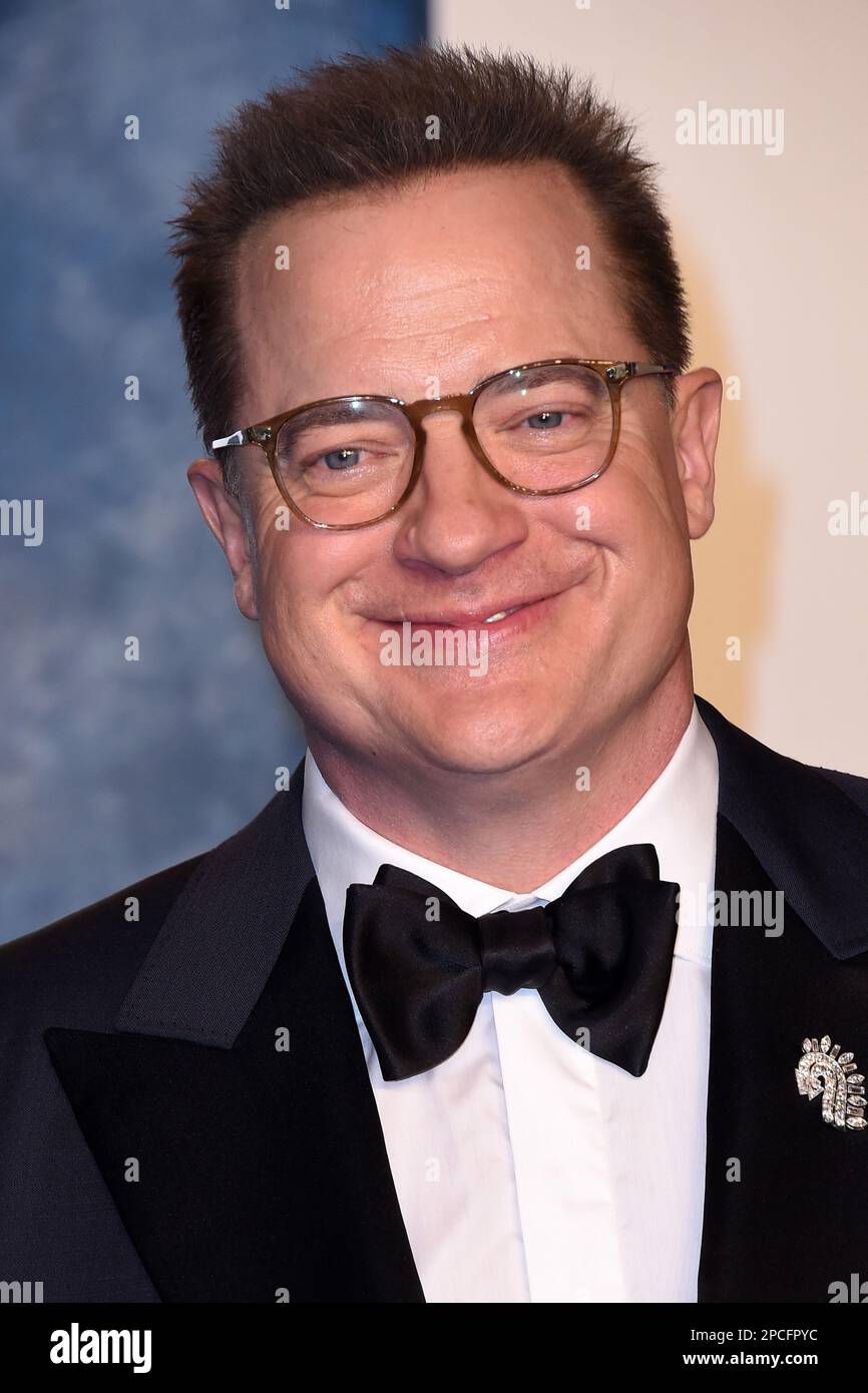 LOS ANGELES - MAR 12: Brendan Fraser at the 2023 Vanity Fair Oscar ...