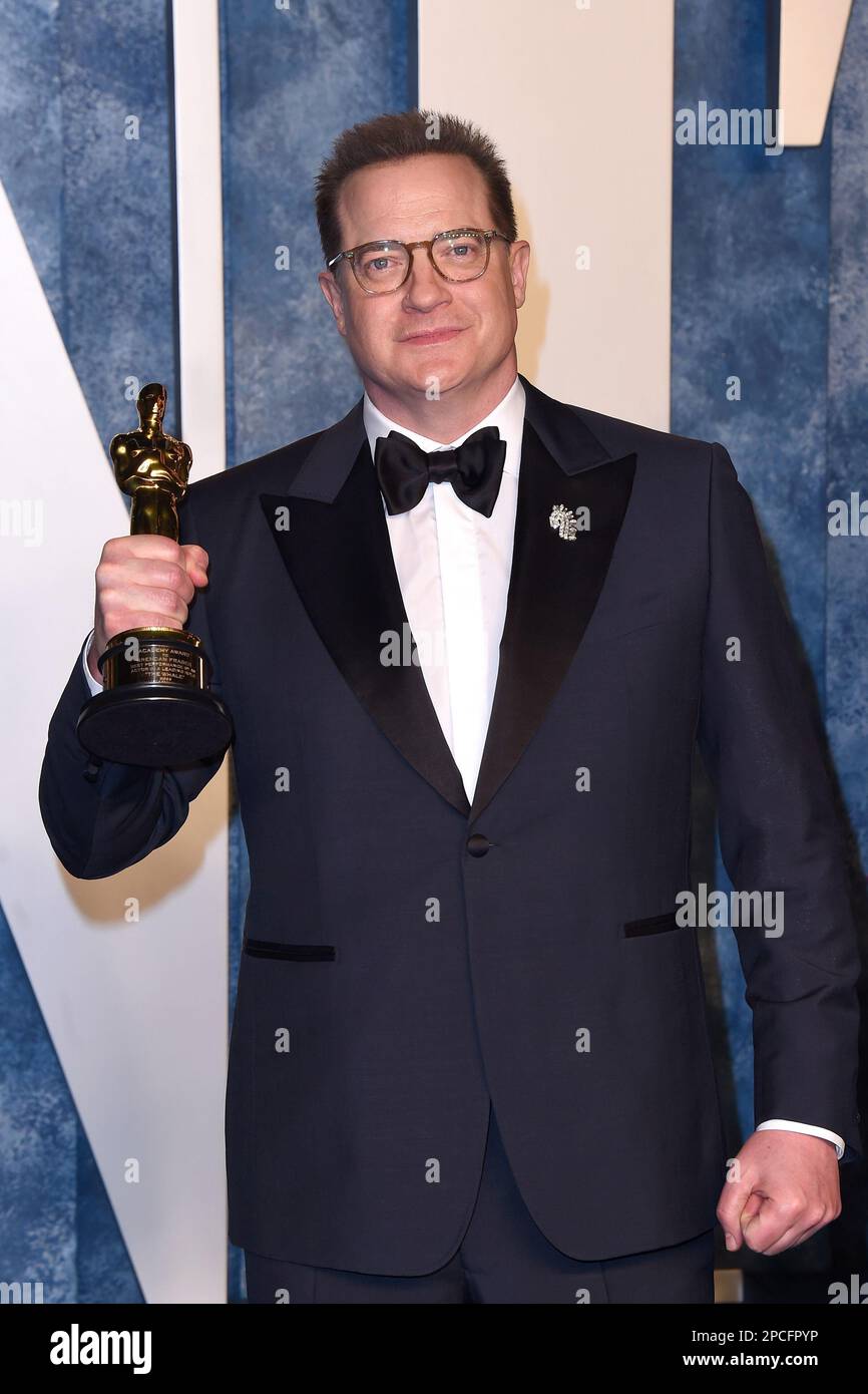 LOS ANGELES - MAR 12: Brendan Fraser at the 2023 Vanity Fair Oscar ...