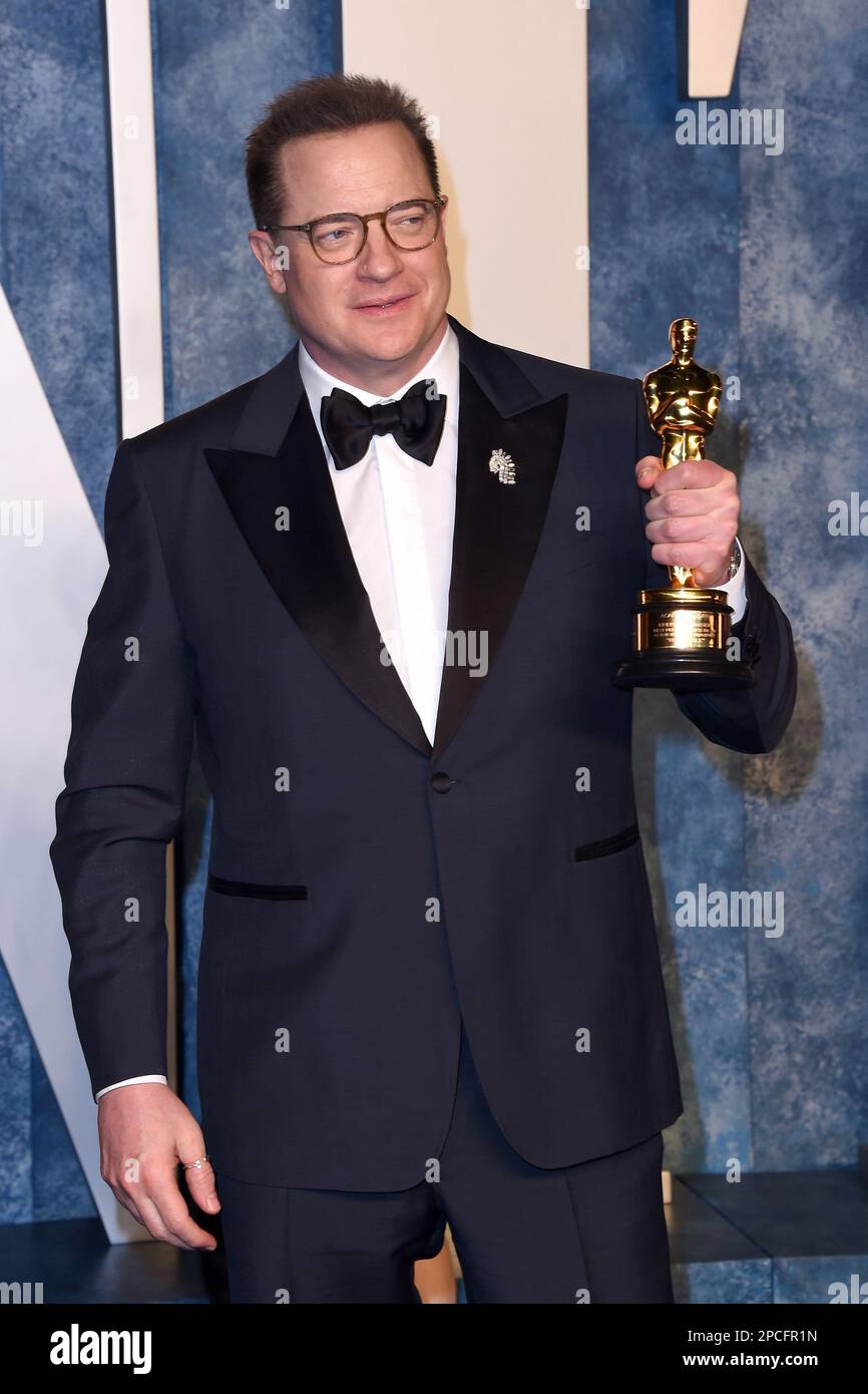 LOS ANGELES - MAR 12: Brendan Fraser at the 2023 Vanity Fair Oscar ...