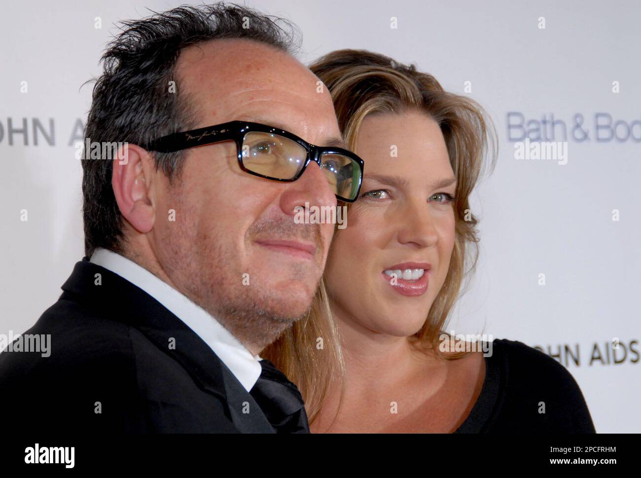 Elvis Costello and his wife Diana Krall attend "An Enduring Vision ...