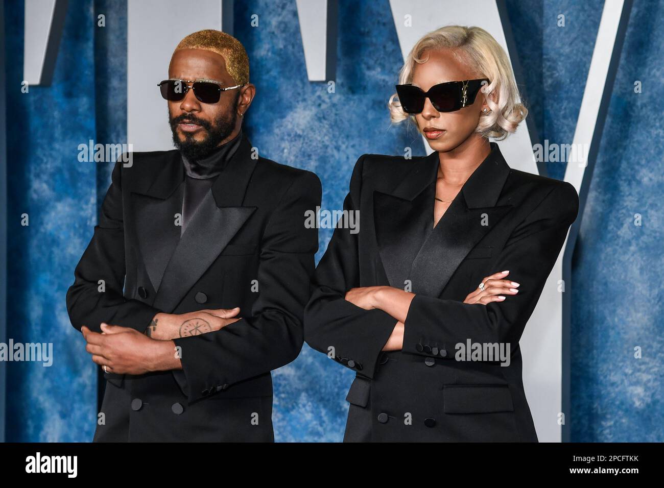 USA. 13th Mar, 2023. LaKeith Stanfield and Kasmere Trice walking on the ...