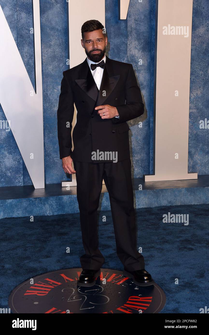 LOS ANGELES - MAR 12: Ricky Martin at the 2023 Vanity Fair Oscar Party at the Wallis Annenberg ...