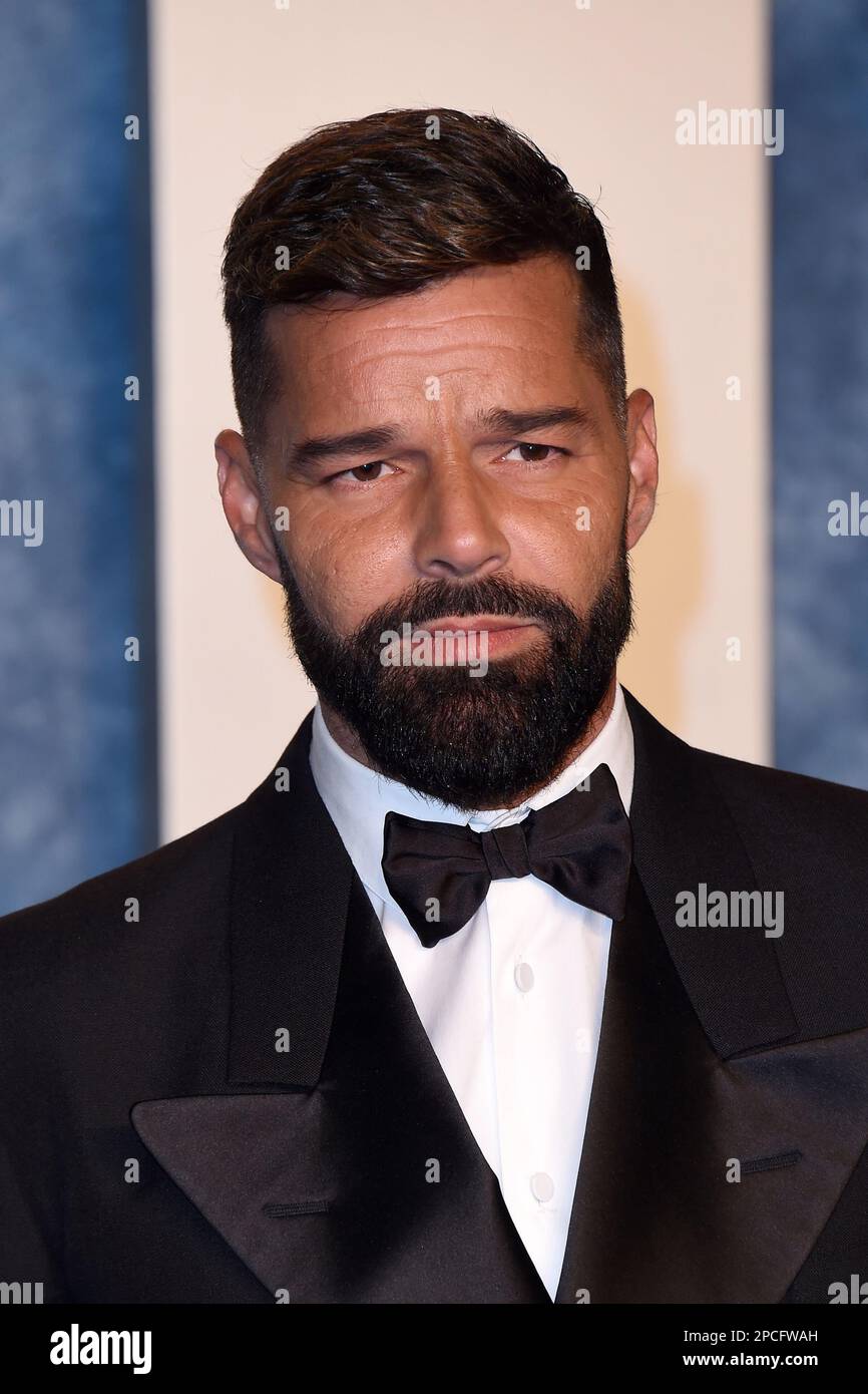 LOS ANGELES - MAR 12: Ricky Martin at the 2023 Vanity Fair Oscar Party ...