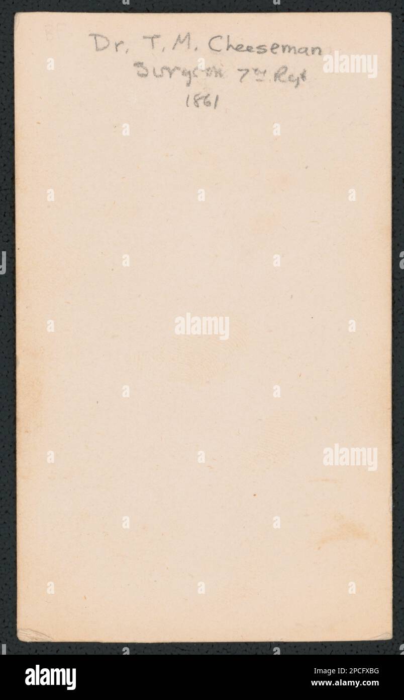 Surgeon Timothy Matlack Cheeseman, 7th New York Infantry Regiment in ...