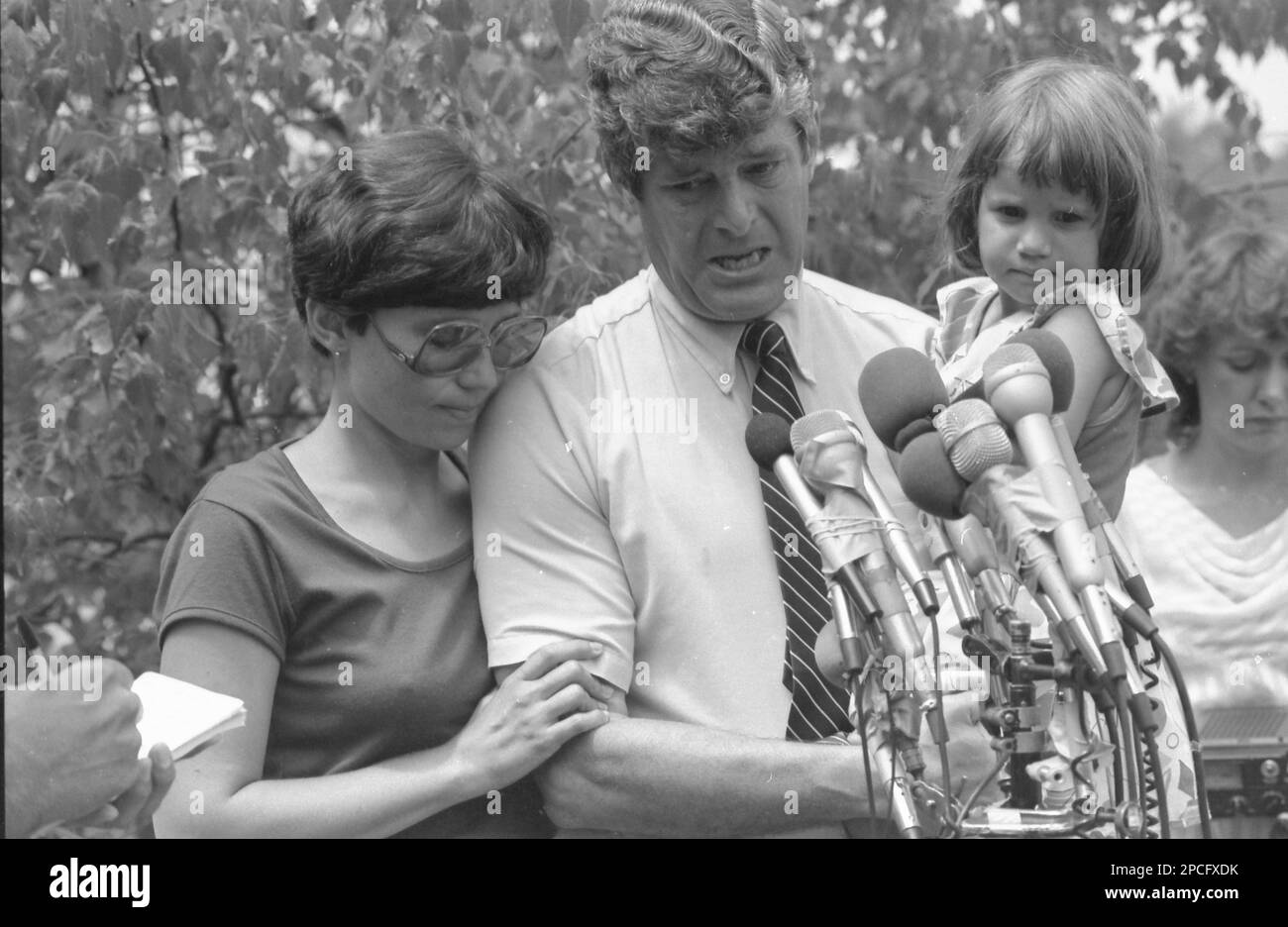 **FILE** Rep. Dan Crane, R-Ill., cries as he talks to reporters in this ...