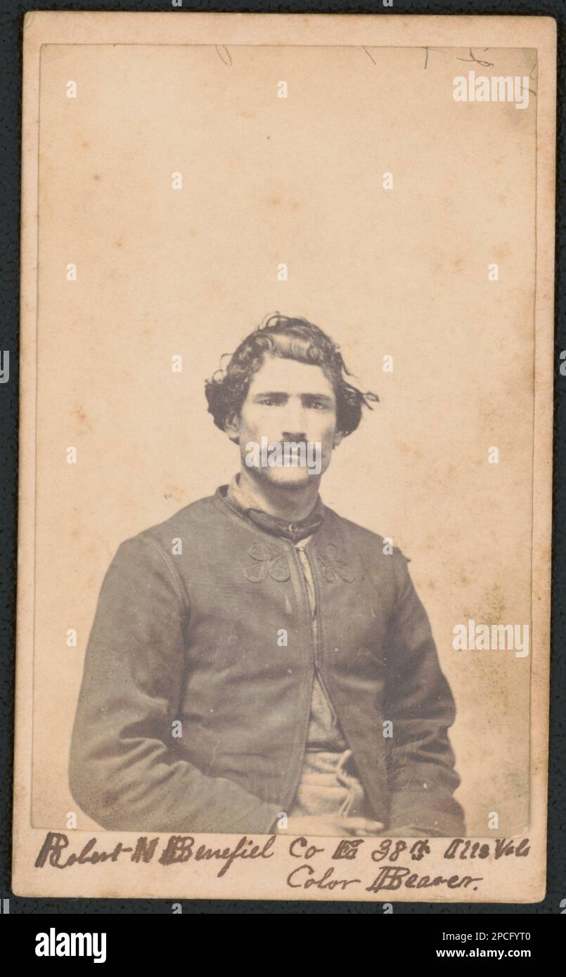 First Lieutenant Robert Benefield of Co. K, 38th Illinois Infantry ...