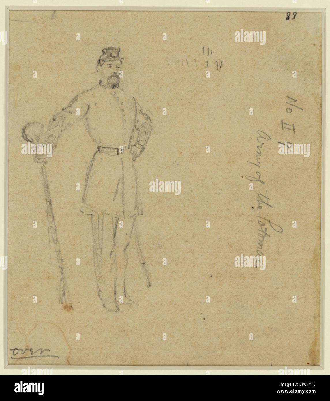 Full length portrait of officer. Morgan collection of Civil War ...