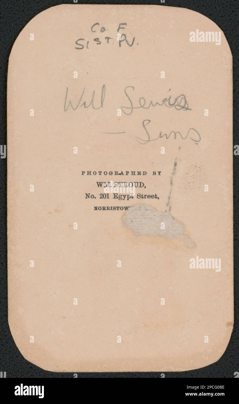 Private William H. Lewis of Co. F, 51st Pennsylvania Infantry Regiment ...