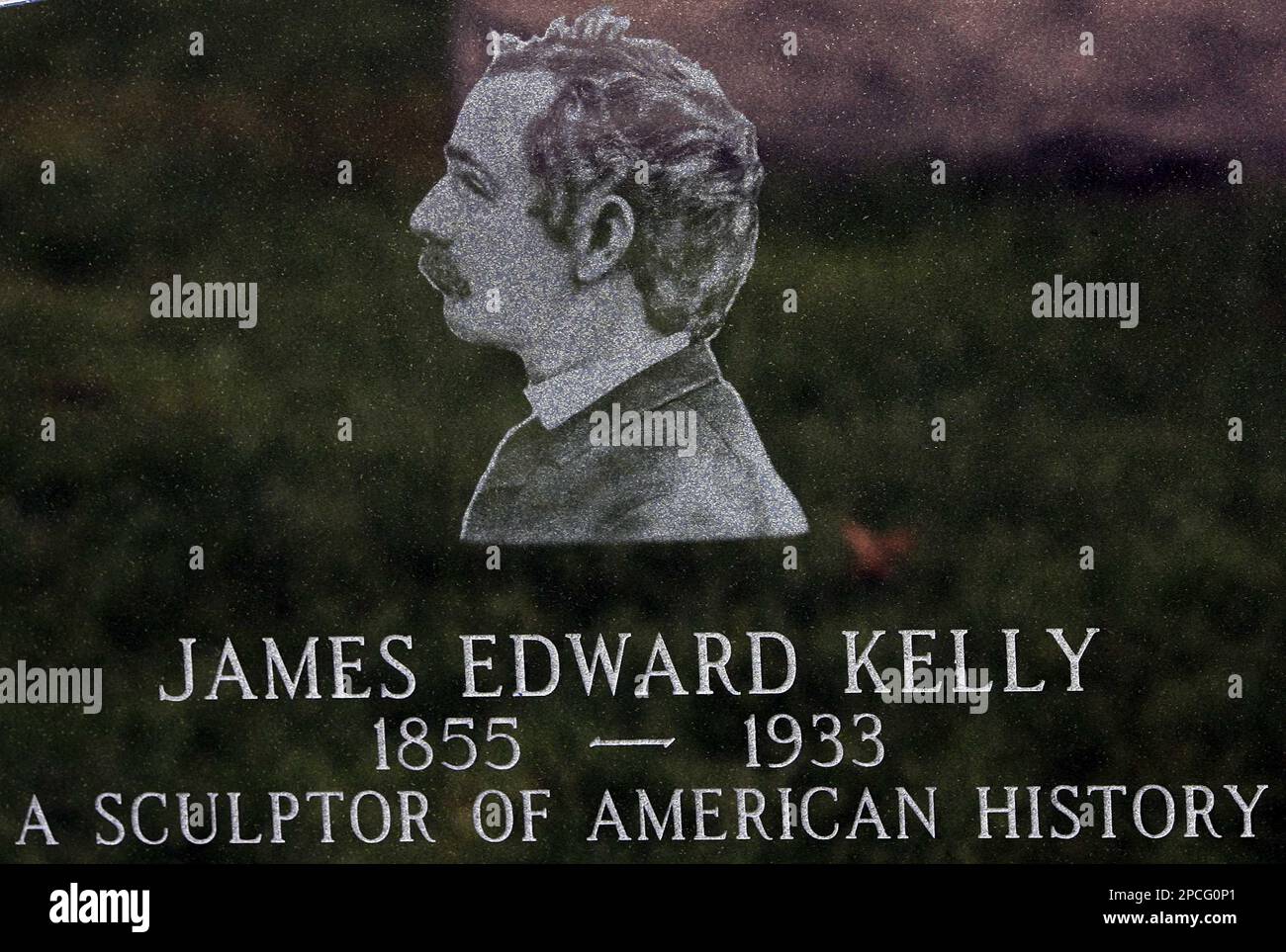 A dedication ceremony to mark the installation of a monument at the ...