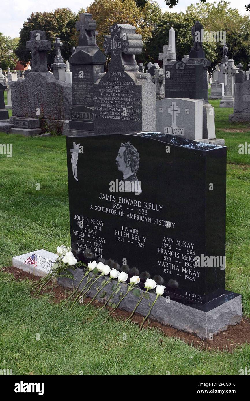 A dedication ceremony to mark the installation of a monument at the ...
