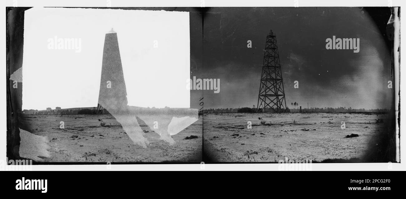 Bermuda Hundred, Virginia. Lookout tower on left of Bermuda Hundred ...