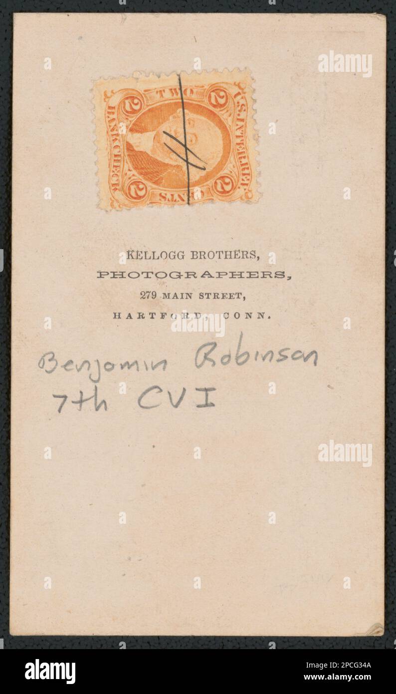 Private Benjamin A. Robinson of Co. A, 3rd Connecticut Infantry ...