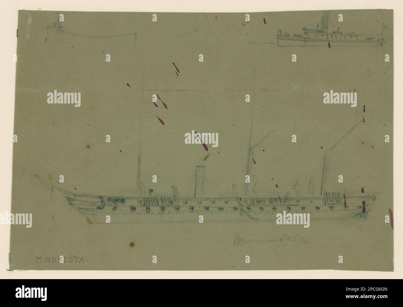 Minnesota. Morgan collection of Civil War drawings. Minnesota (Steam ...