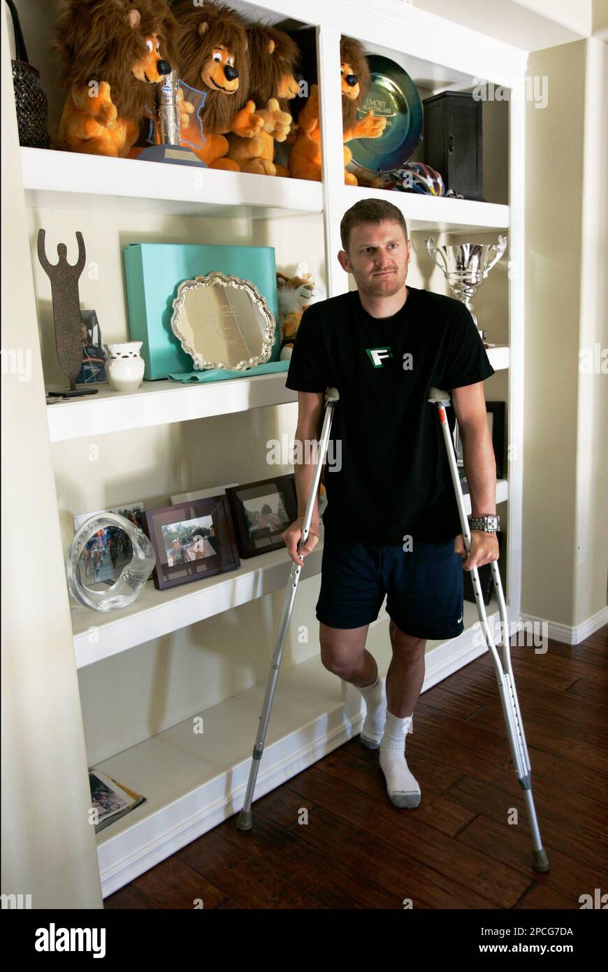 Cyclist Floyd Landis, accused of doping during his Tour de France ...