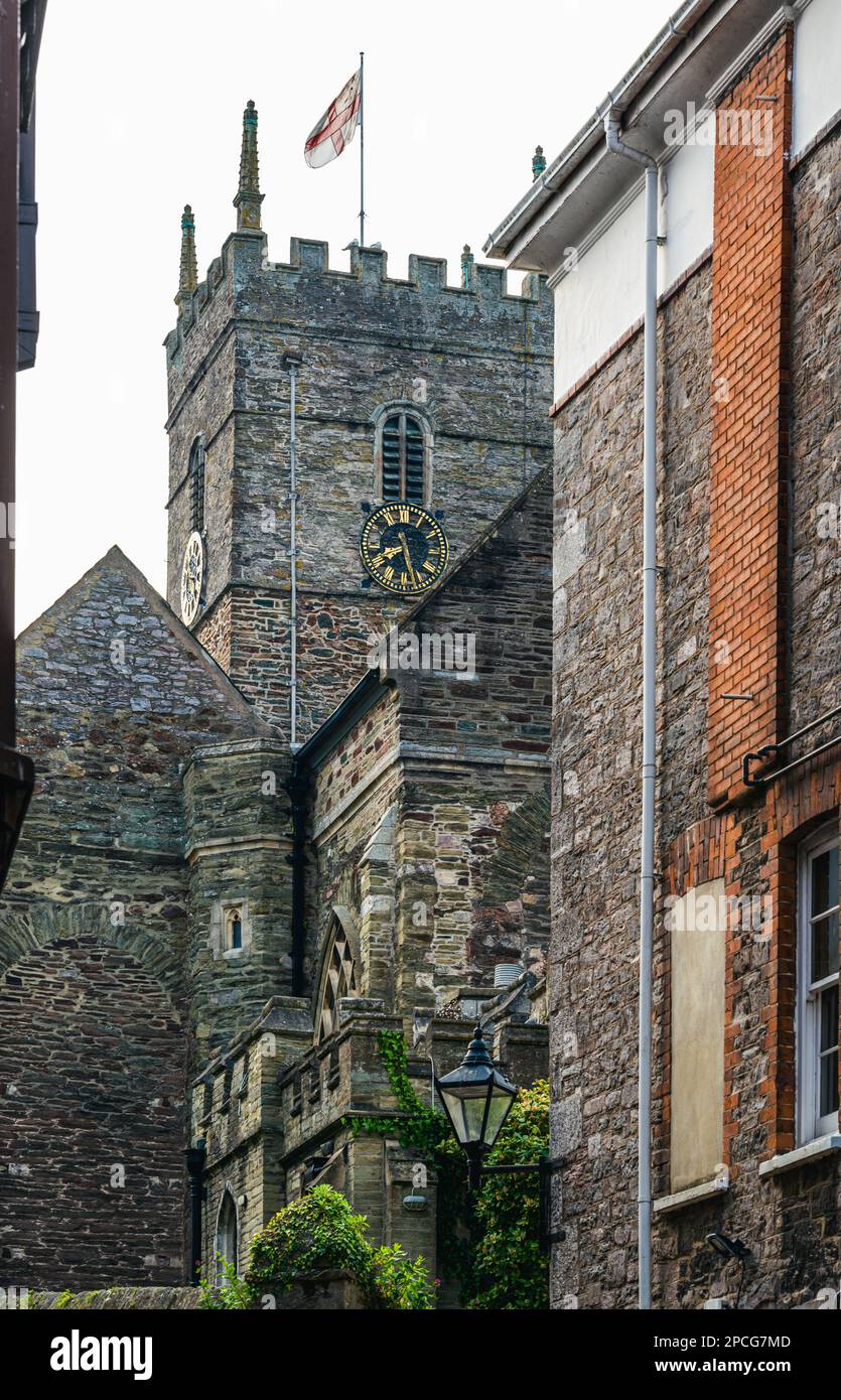 Church in Dartmouth, Devon, England, Europe Stock Photo - Alamy