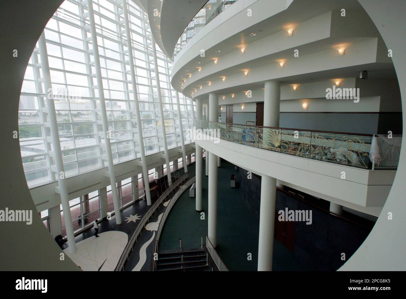 The South lobby of the Ziff Ballet Opera House of the Carnival Center ...