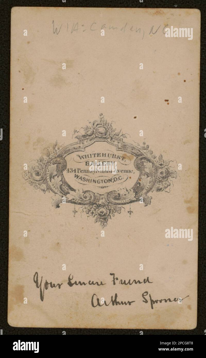 Private Arthur Spooner of Co. B, 9th New York Infantry Regiment in ...