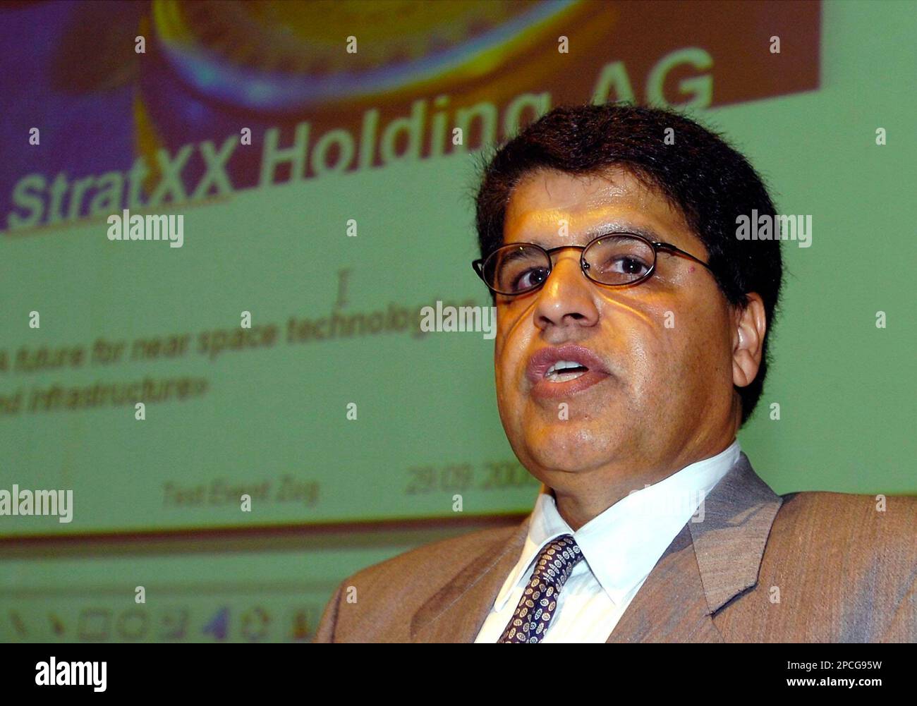 Swiss Kamal Alavi talks about his project "X station" a geostationary platform in the ...