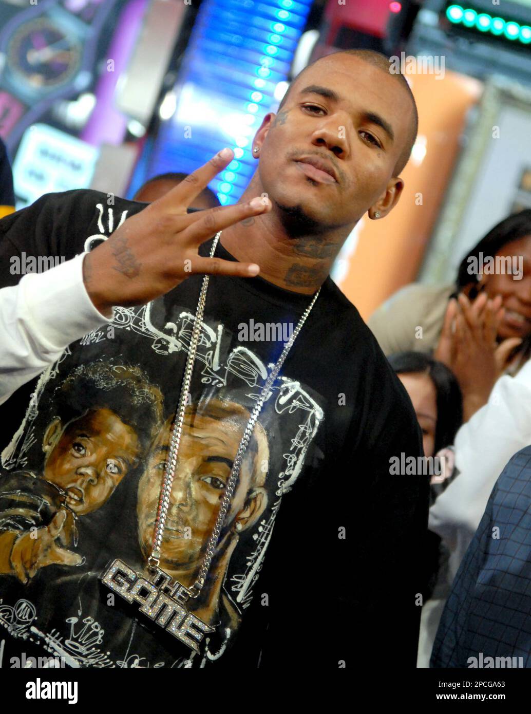 Rapper The Game makes an appearance on MTV's "Total Request Live" in ...