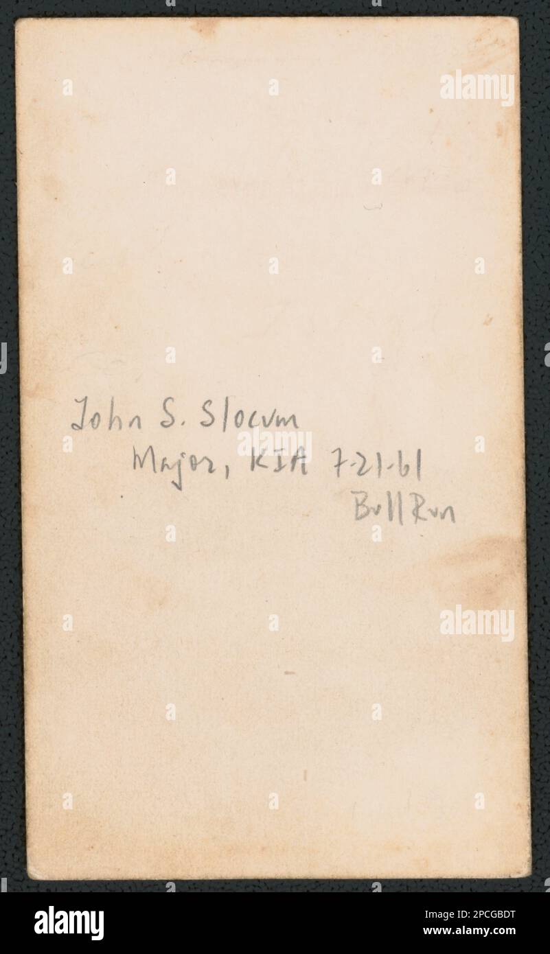 Colonel John S. Slocum of 1st Rhode Island Infantry Regiment and 2nd ...