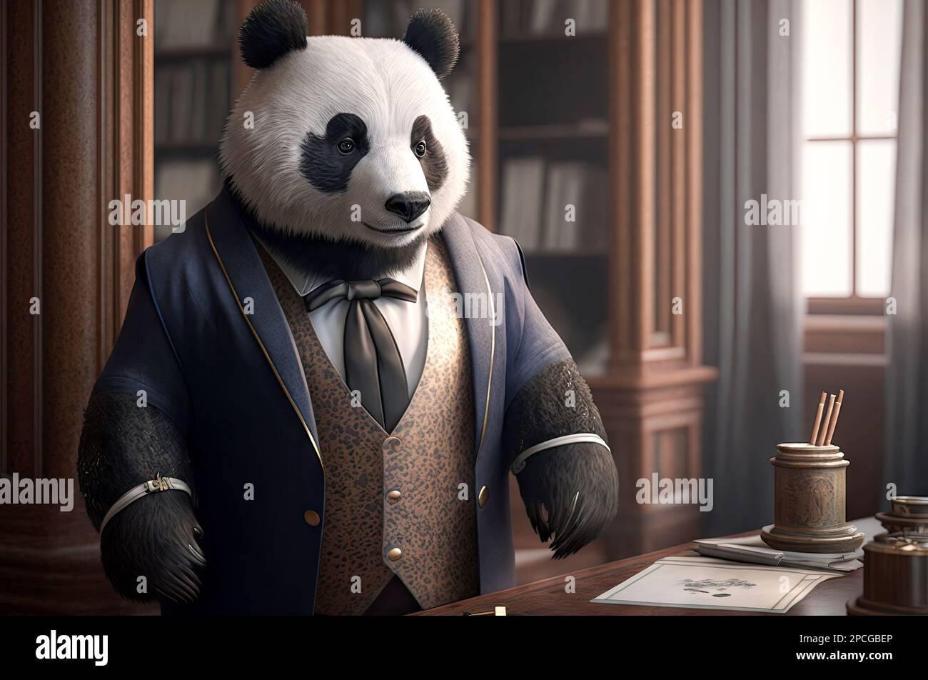 Man in panda costume suit hi-res stock photography and images - Alamy