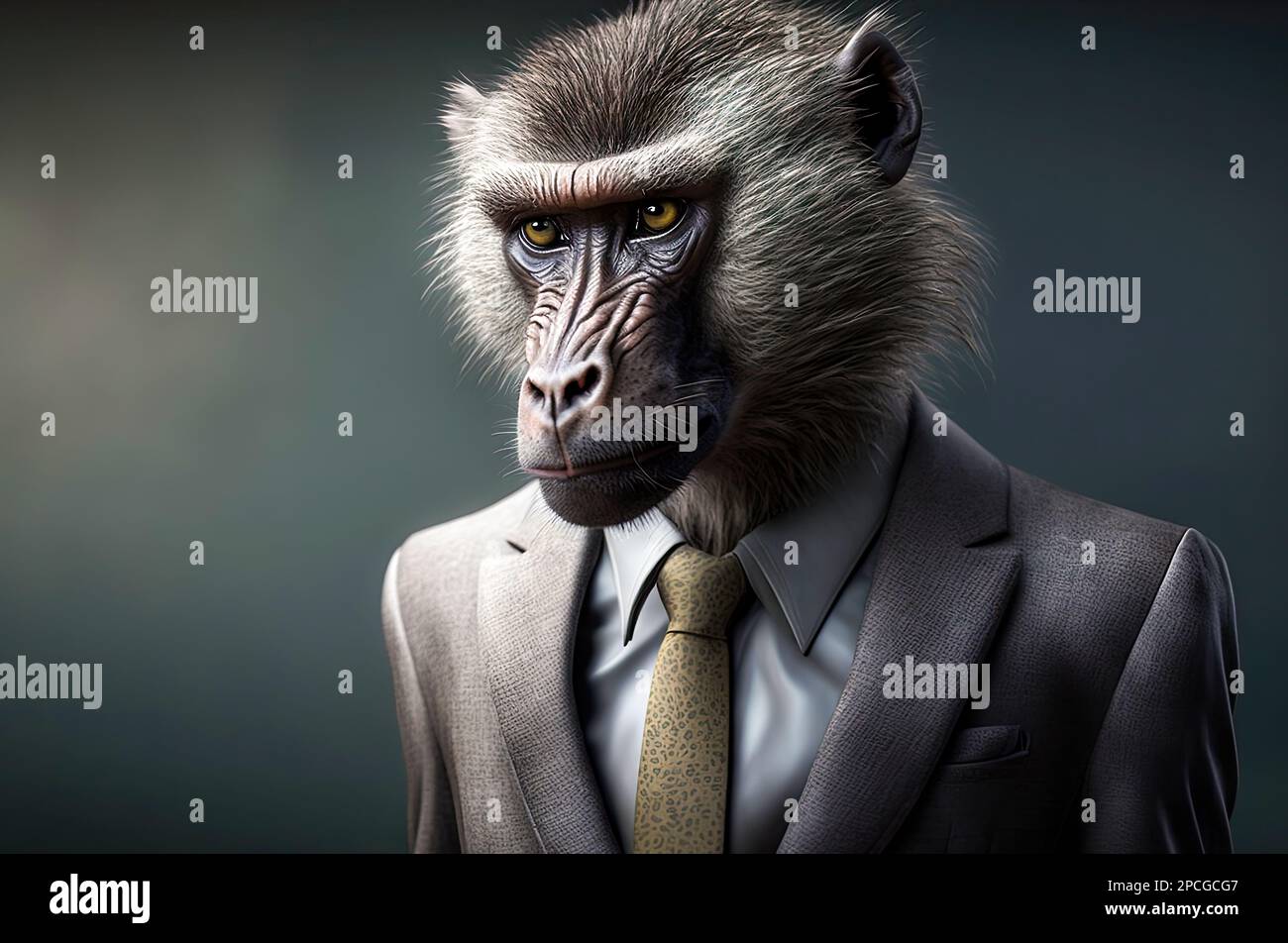 Monkey in a suit hi-res stock photography and images - Alamy