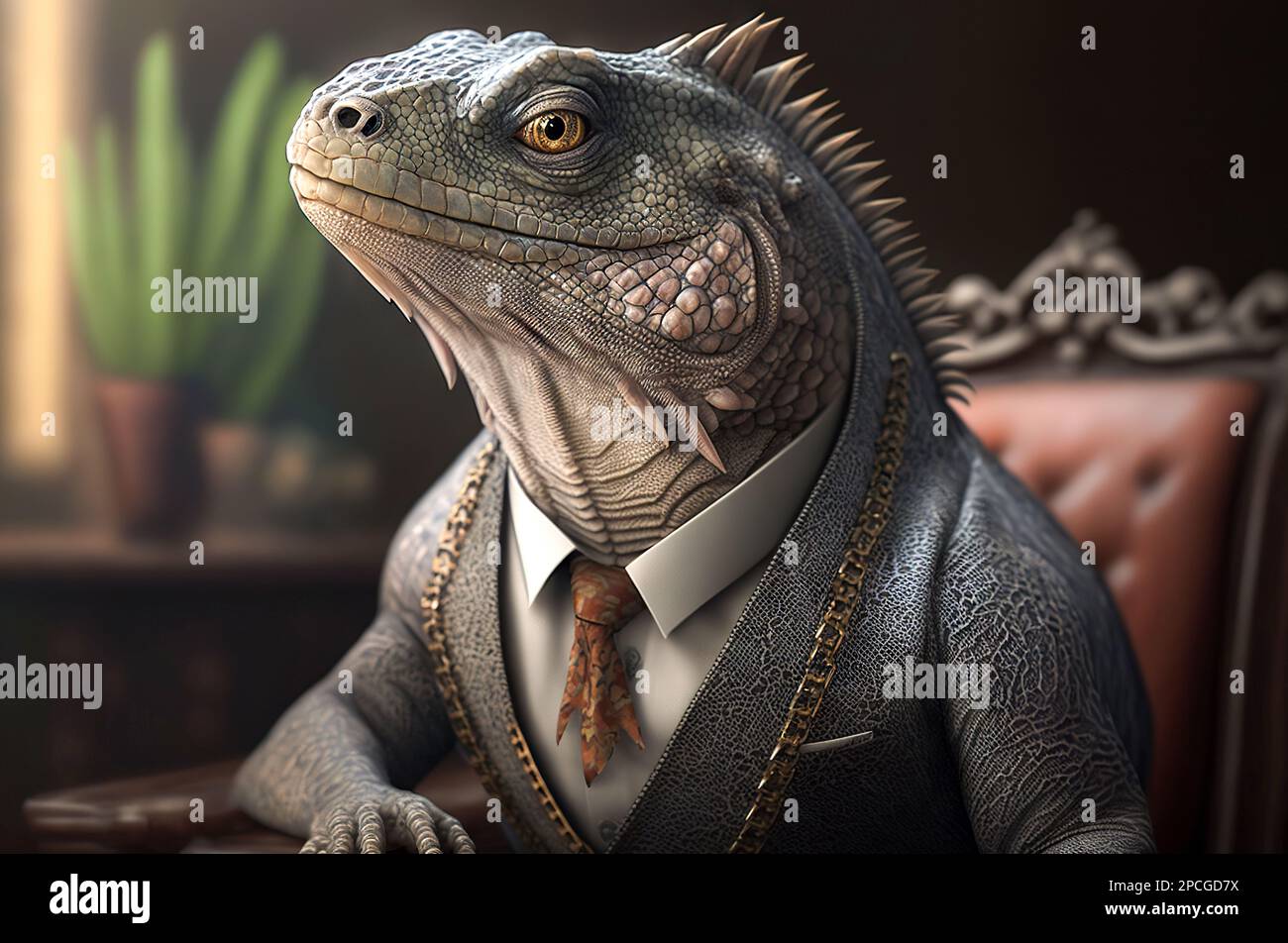 Anthropomorphic Lizard