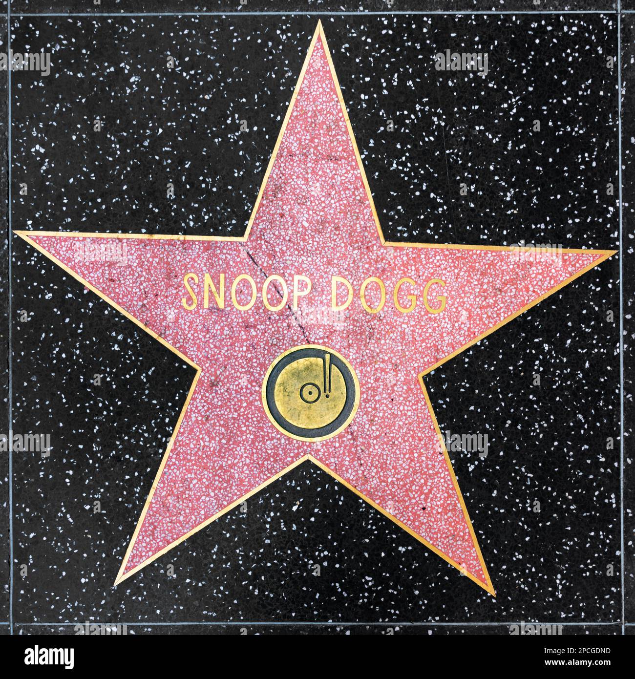 Los Angeles, USA - March 5, 2019: closeup of Star on the Hollywood Walk ...