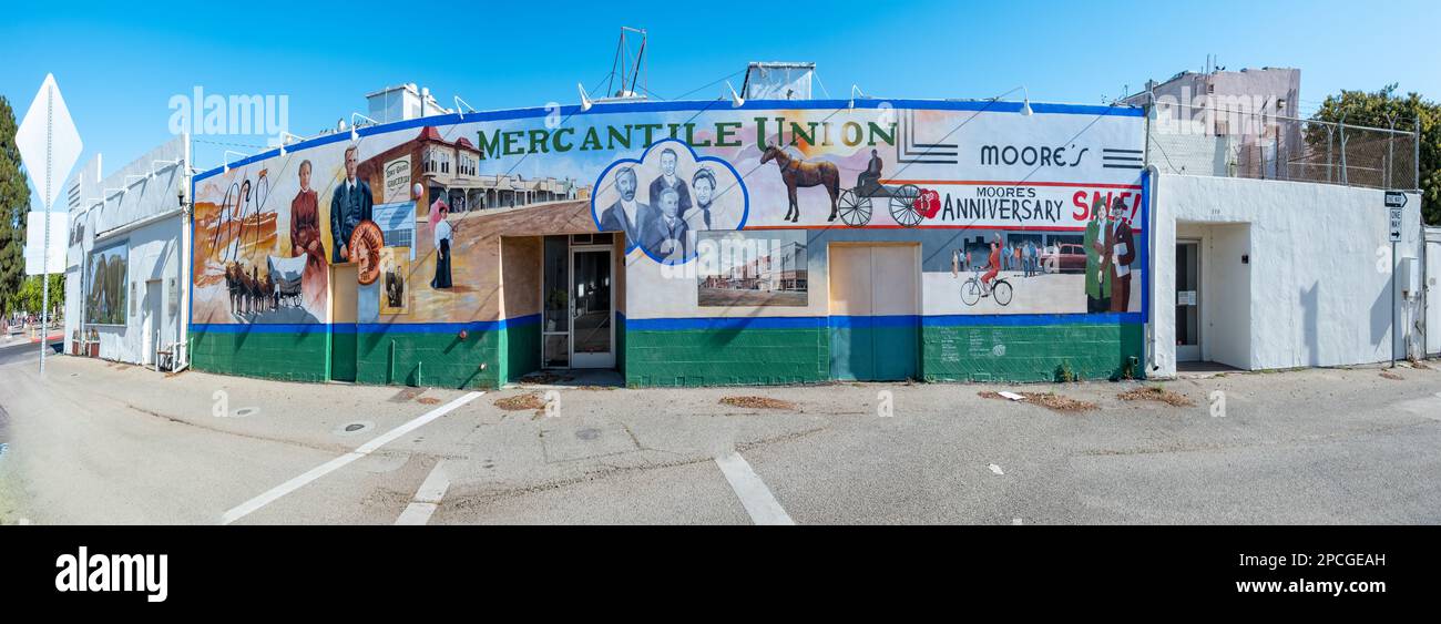 Lompoc, USA - April 221, 2019: visiting the village of Lompoc with ...