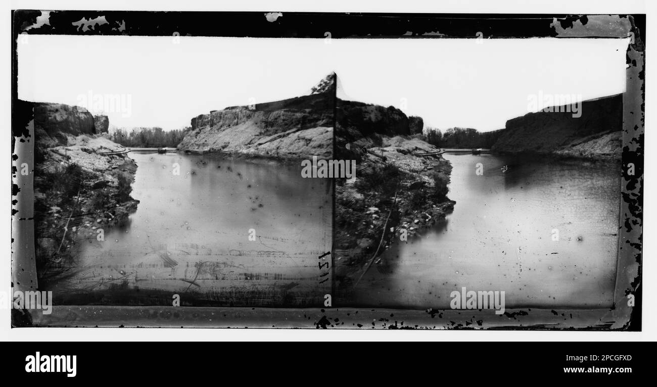 Dutch Gap Canal, Virginia. View of the canal. Civil war photographs ...