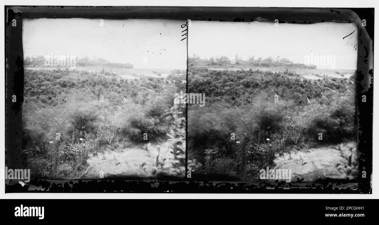 Drewry's Bluff, Virginia. Confederate Fort Darling on James river ...