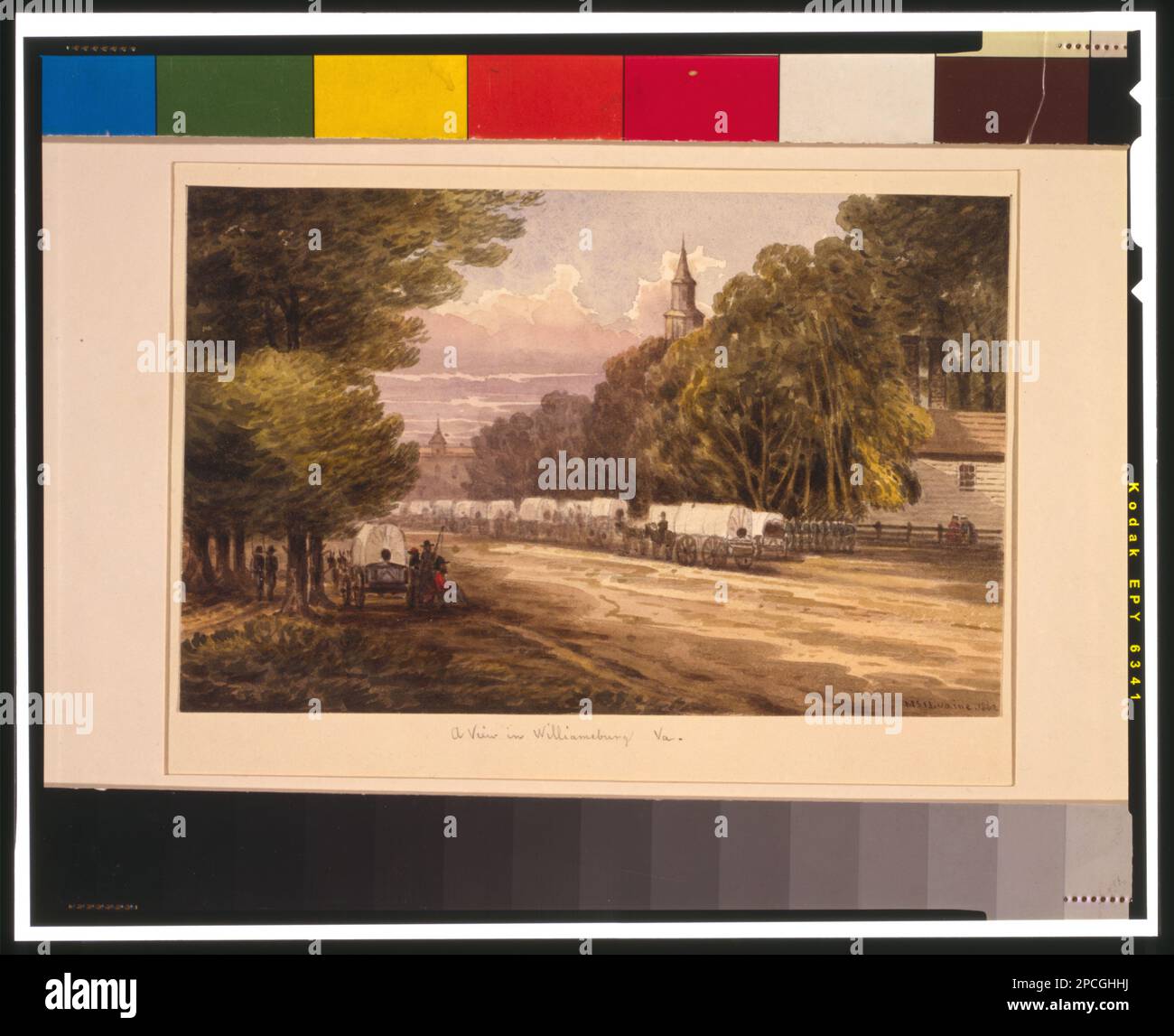 Wagon trains virginia williamsburg 1860 1870 hi-res stock photography ...