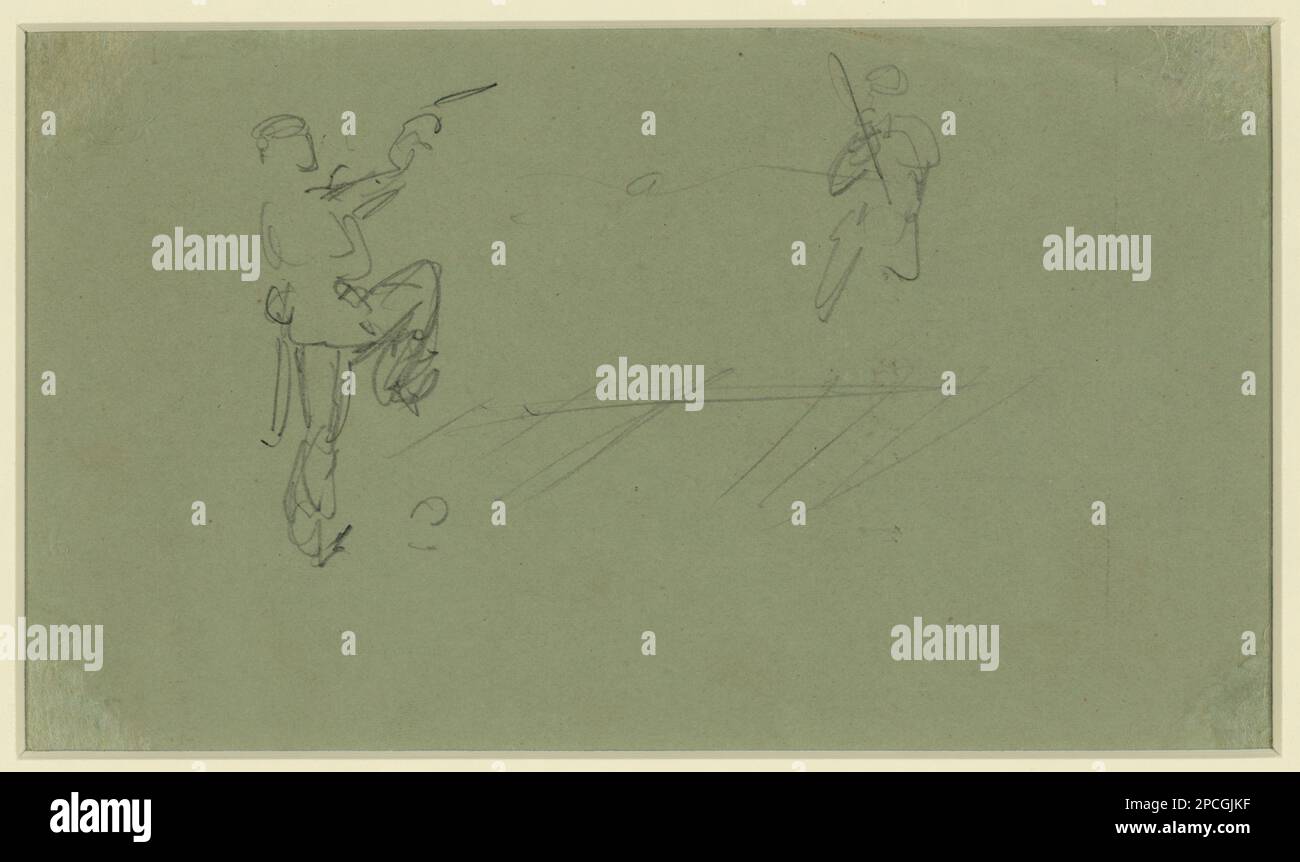 Artillery men. Morgan collection of Civil War drawings. Drums, 1860 ...