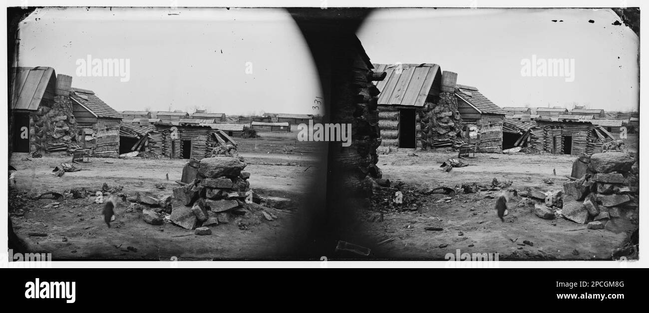 Centreville, Virginia. Winter quarters of Confederate army. Civil war ...