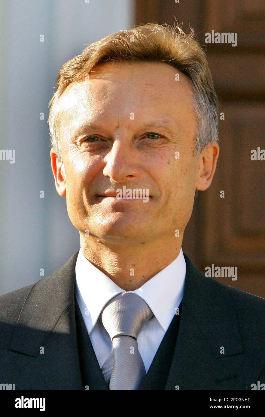 Polish Ambassador to Germany, Marek Prawda, smiles during his welcome ...