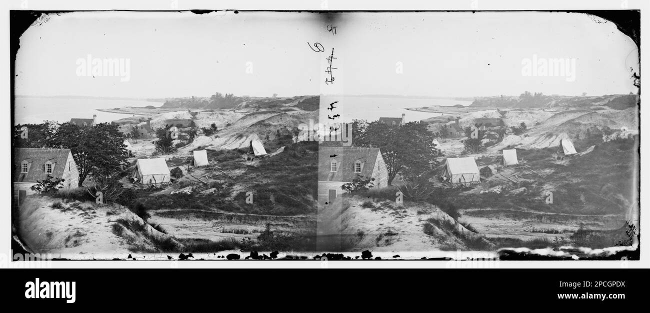 Yorktown, Virginia. View from Cornwallis cave. Civil war photographs ...