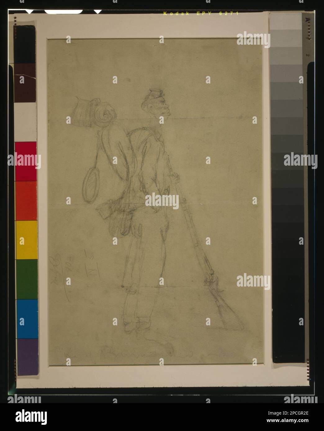 African American soldier. Morgan collection of Civil War drawings ...