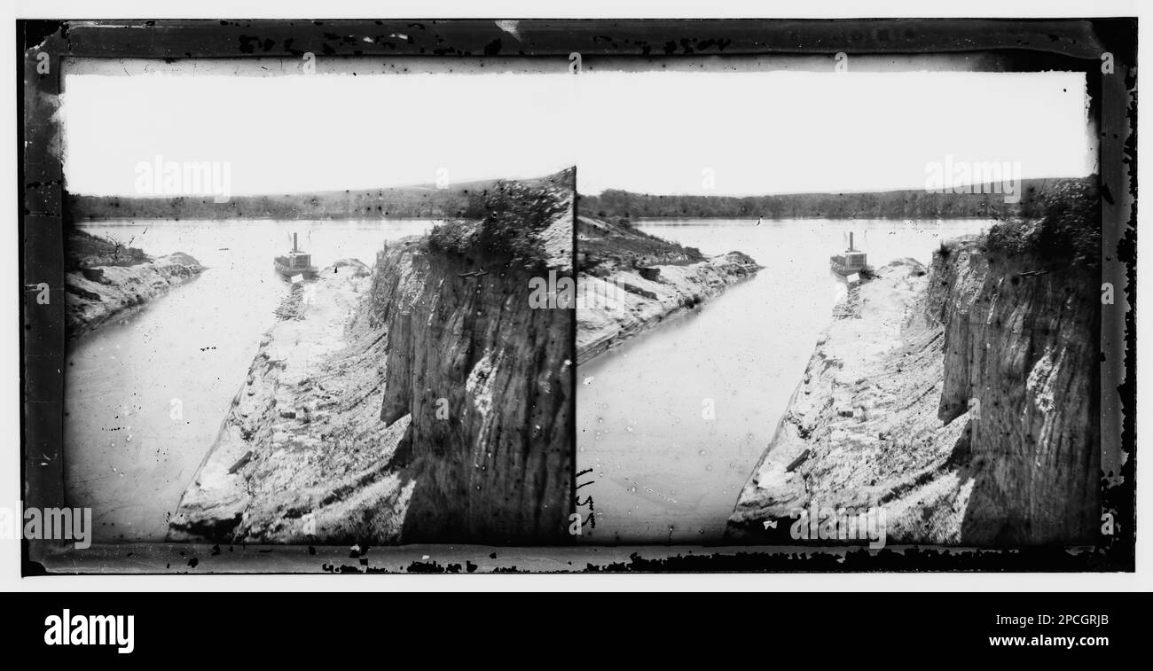 Dutch Gap Canal, Virginia. View of the canal. Civil war photographs ...