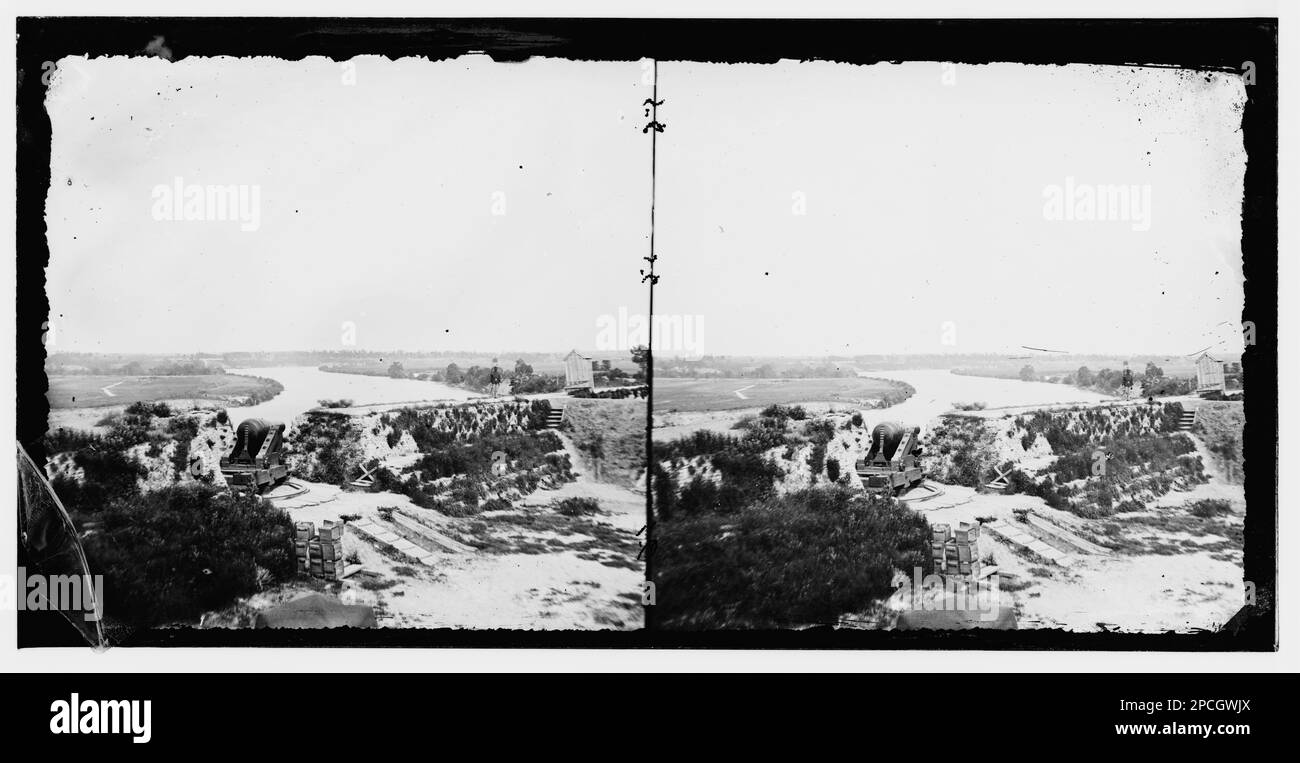 Dutch Gap Canal, James River, Virginia (vicinity). Fort Darling ...