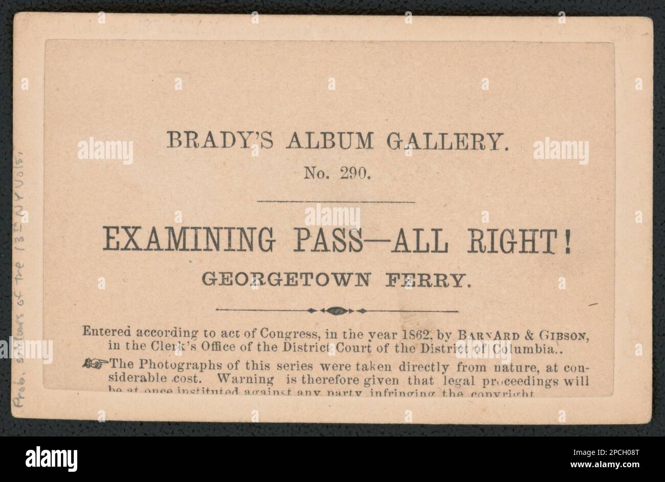 Examining Pass--All right! / Barnard & Gibson.. Liljenquist Family ...
