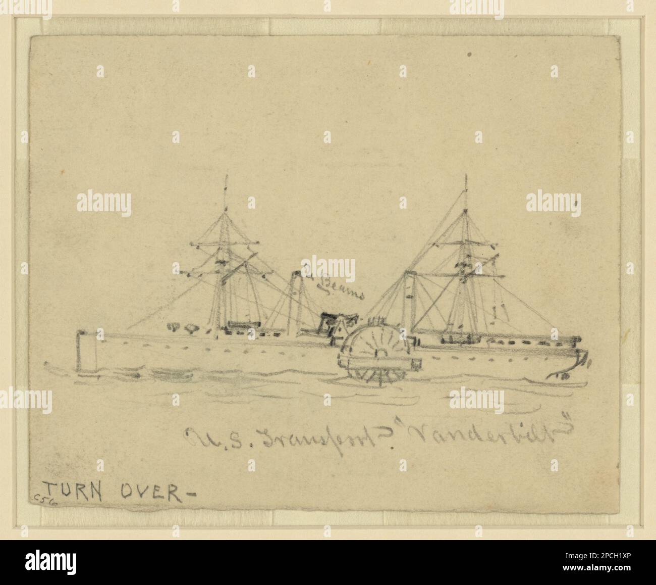U.S. Transport "Vanderbilt". Morgan collection of Civil War drawings ...