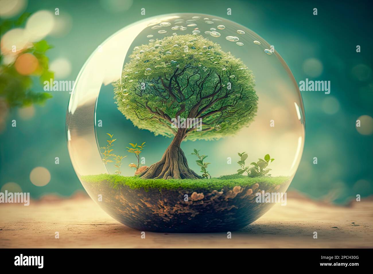 Ecosystem glass sphere hi-res stock photography and images - Alamy