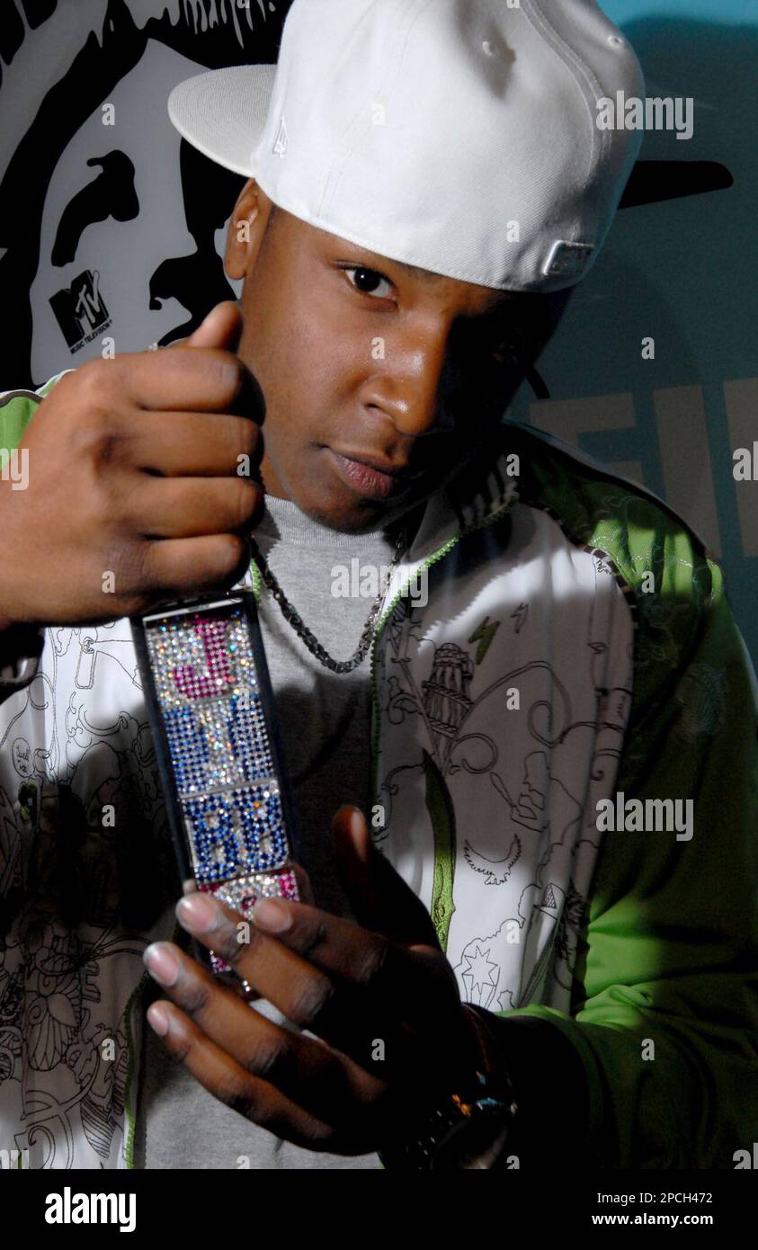 15 year old rapper, Jibbs poses backstage after making an appearance on ...