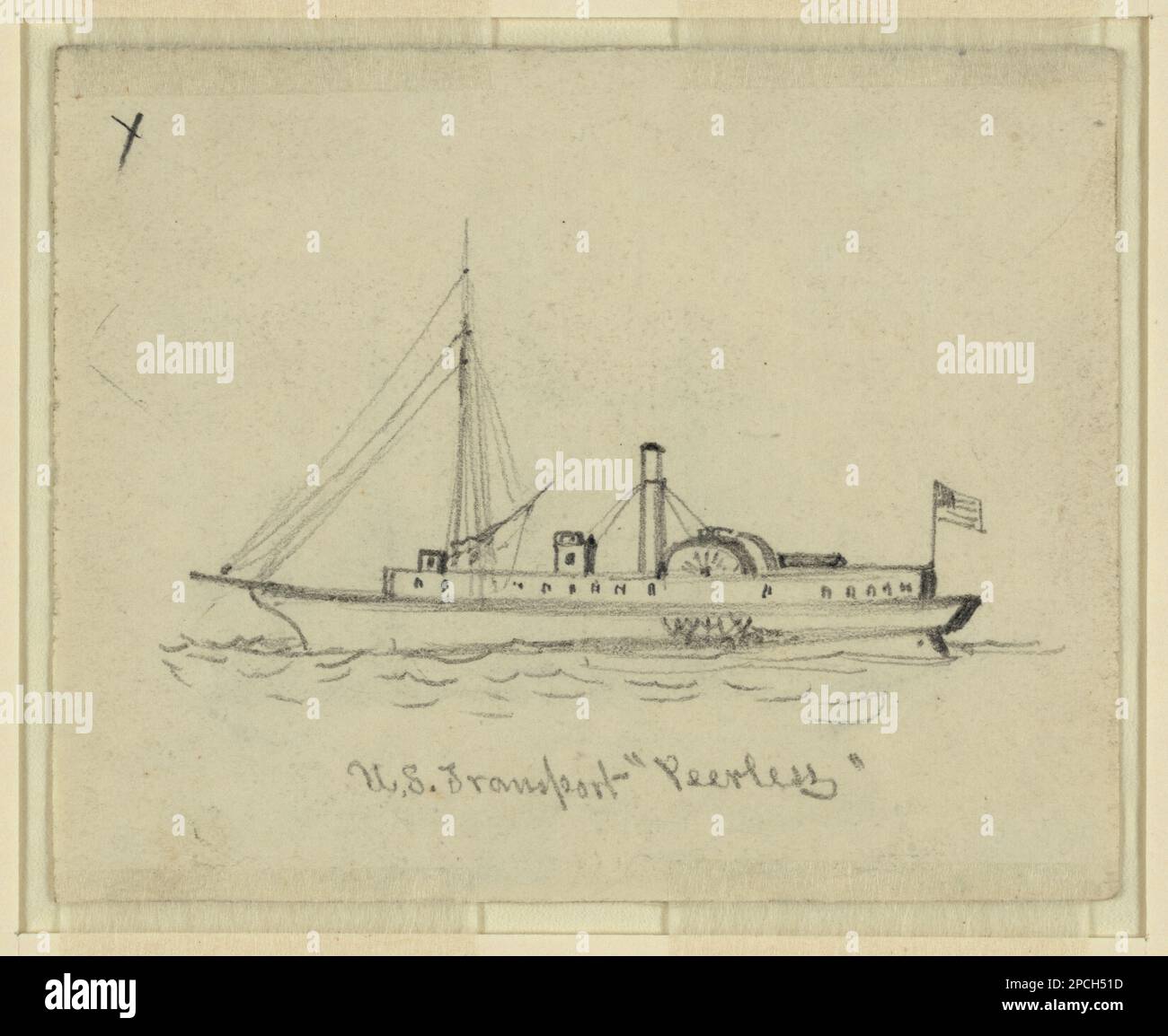 U.S. Transport "Peerless". Morgan collection of Civil War drawings ...