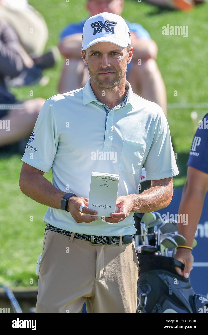 Ponte Vedra, FL, USA. 11th Mar, 2023. Eric Cole on the 18th hole during ...