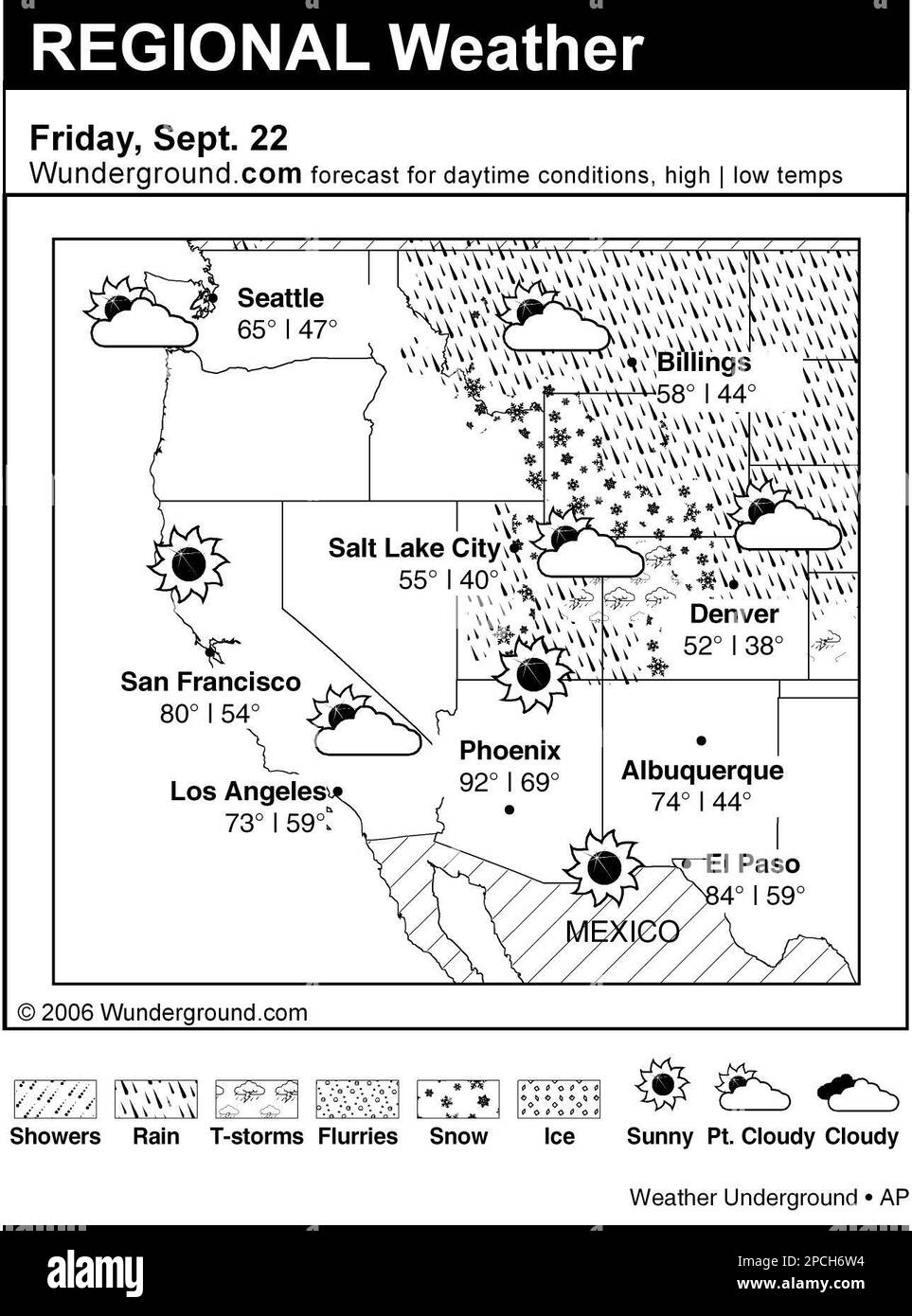 This is the Weather Underground forecast for Friday, September 22, 2006 ...