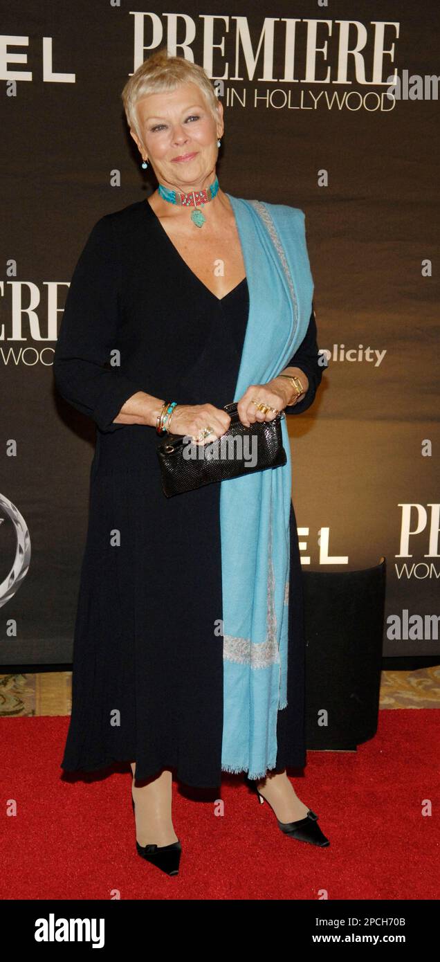 British actress Judi Dench arrives at the 13th Annual Premiere Women in ...