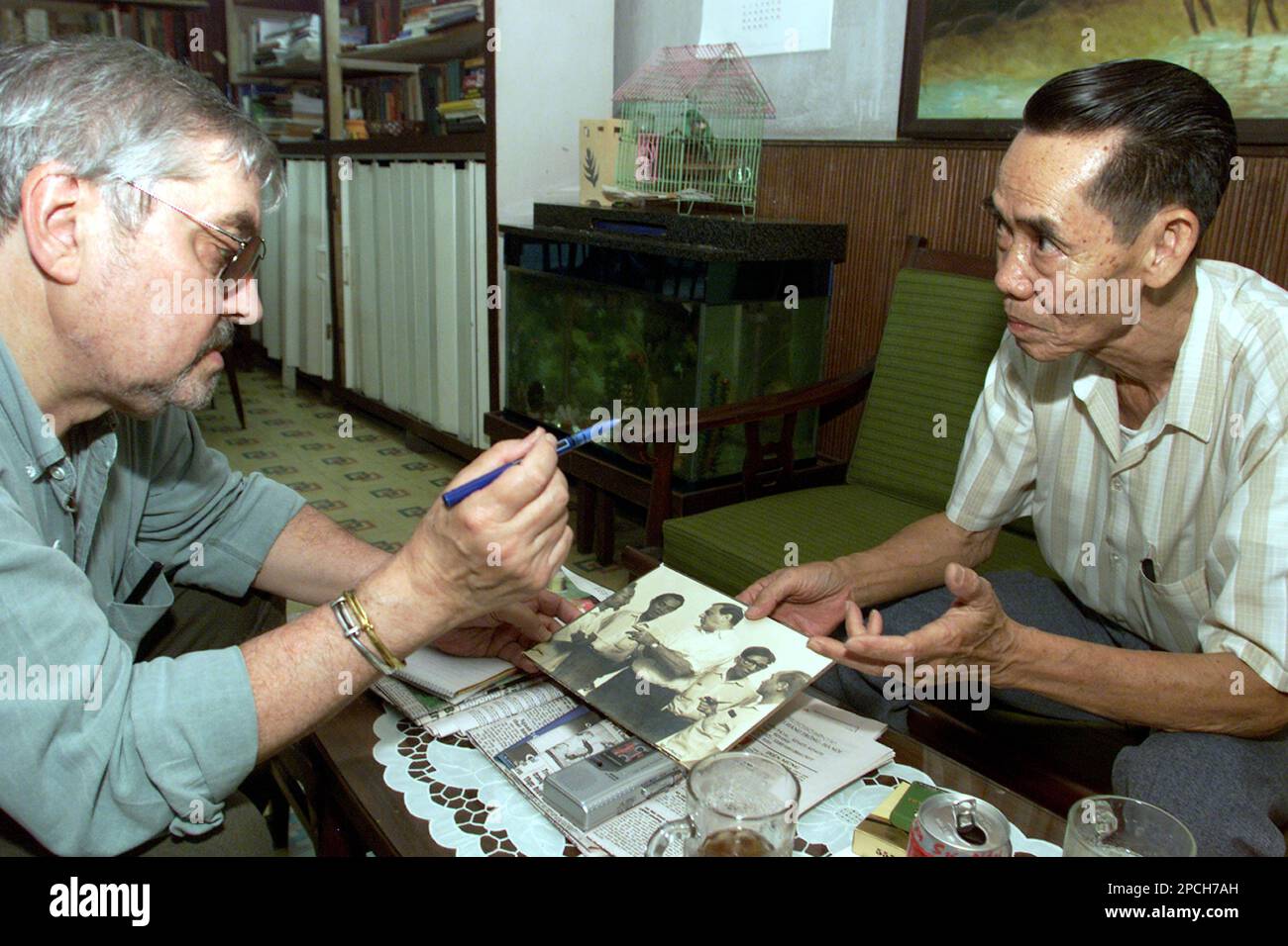 ** FILE ** Pham Xuan An, 73, is interviewed by Associated Press ...